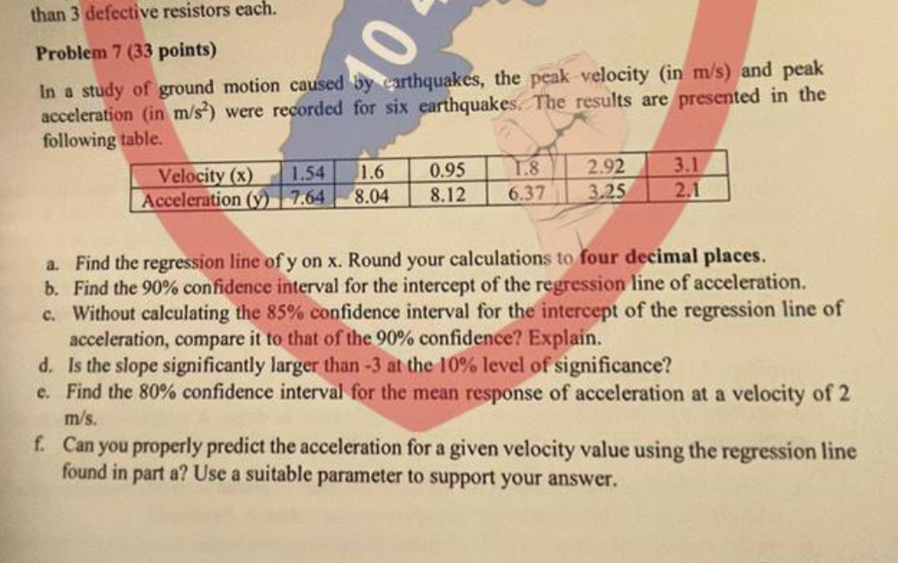 Solved Problem 4 (6 ﻿points) ﻿A new braking system is being | Chegg.com