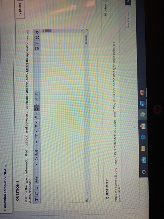 Solved Question Completion Status: QUESTION 1 10 points | Chegg.com