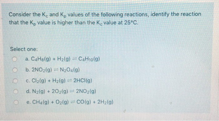 Solved Consider the K, and K, values of the following | Chegg.com
