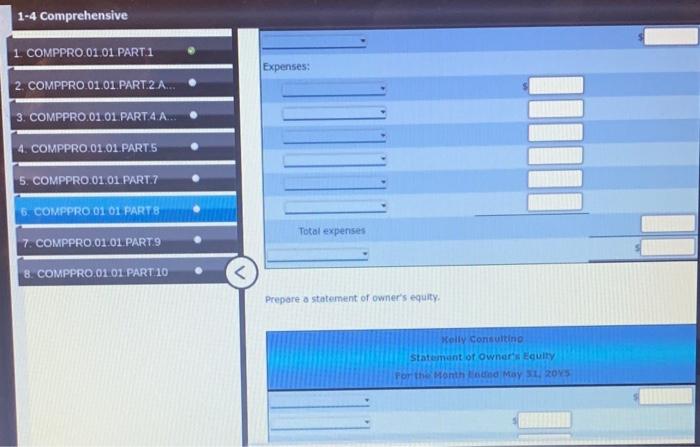 Solved 1-4 Comprehensive 1. COMPPRO.01.01. PART 1 Part 1 | Chegg.com