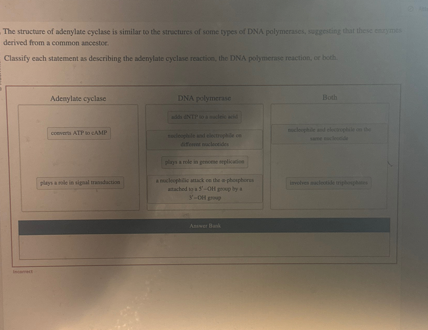 Solved The structure of adenylate cyclase is similar to the | Chegg.com
