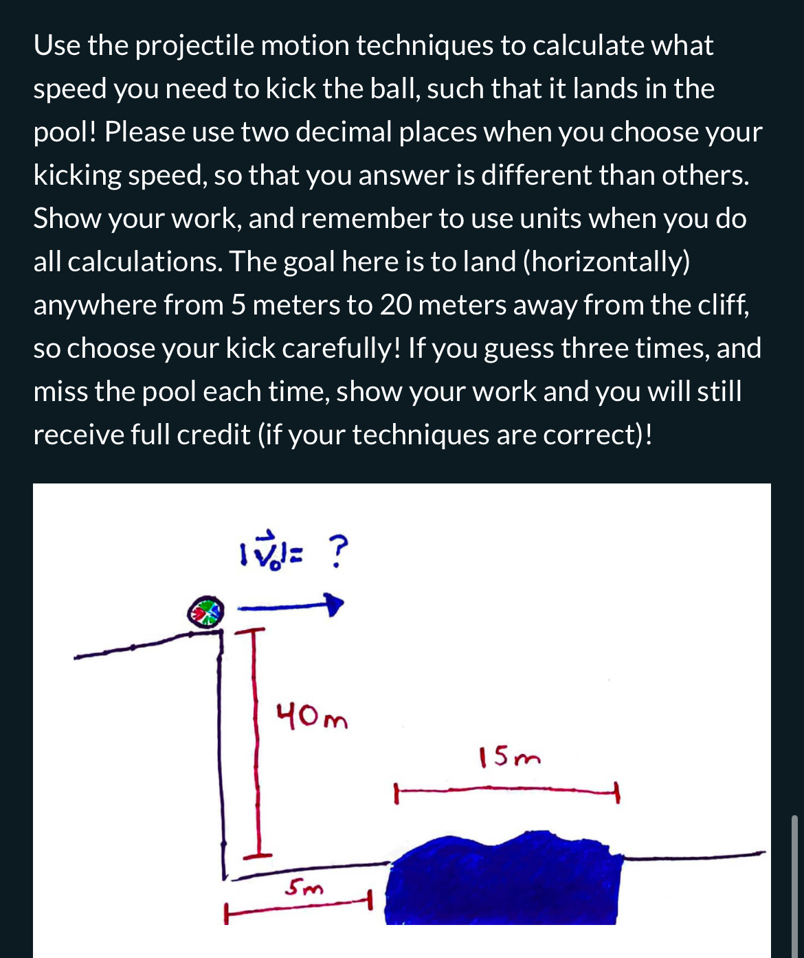 Solved Use the projectile motion techniques to calculate | Chegg.com