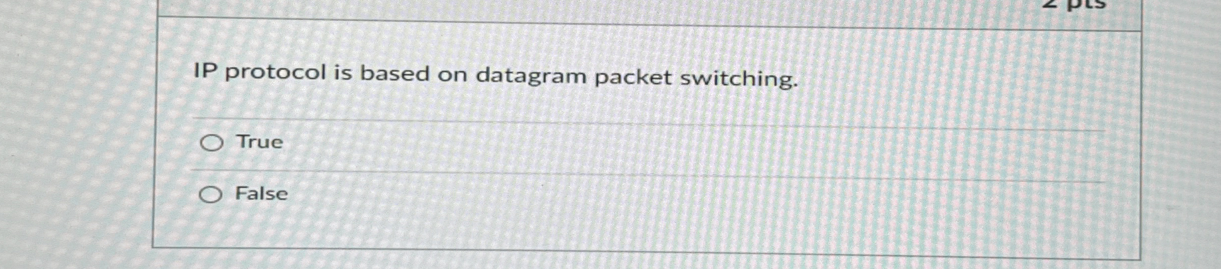 Solved IP protocol is based on datagram packet | Chegg.com