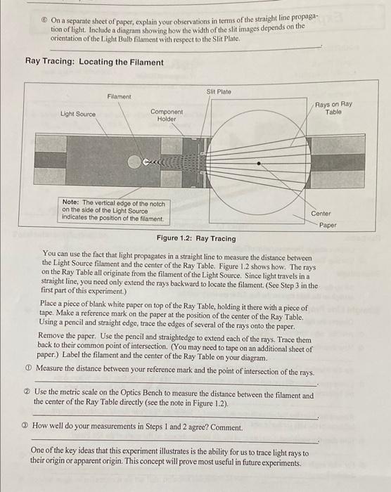 012-02744K Introductory Optics System Experiment 1: | Chegg.com