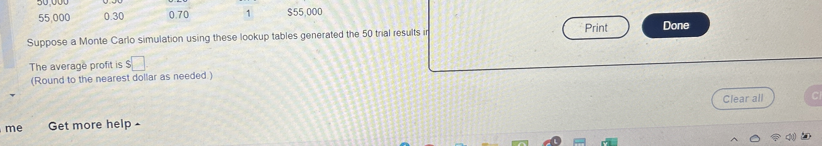 Suppose a Monte Carlo simulation using these lookup | Chegg.com