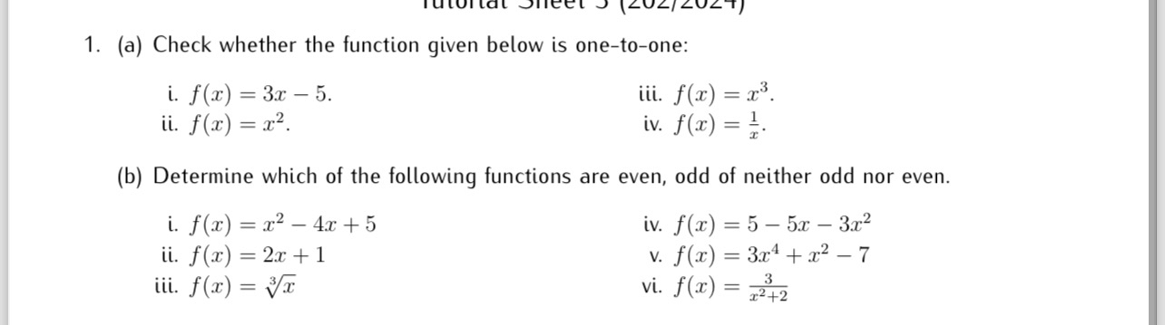Solved (a) ﻿Check whether the function given below is | Chegg.com