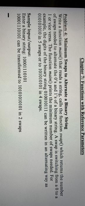 Solved Chapter 7: Functions with Reference Parameters | Chegg.com