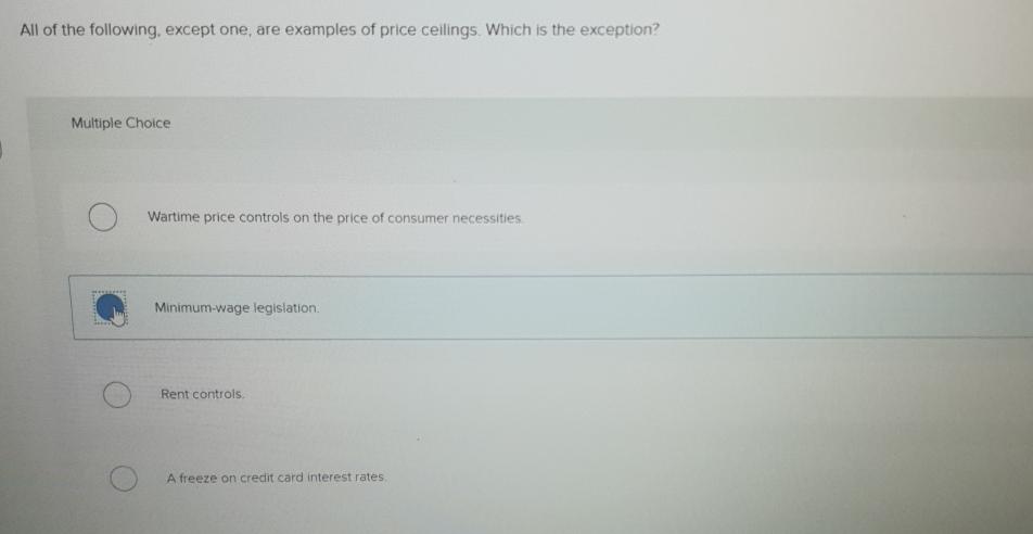Solved All of the following, except one, are examples of | Chegg.com