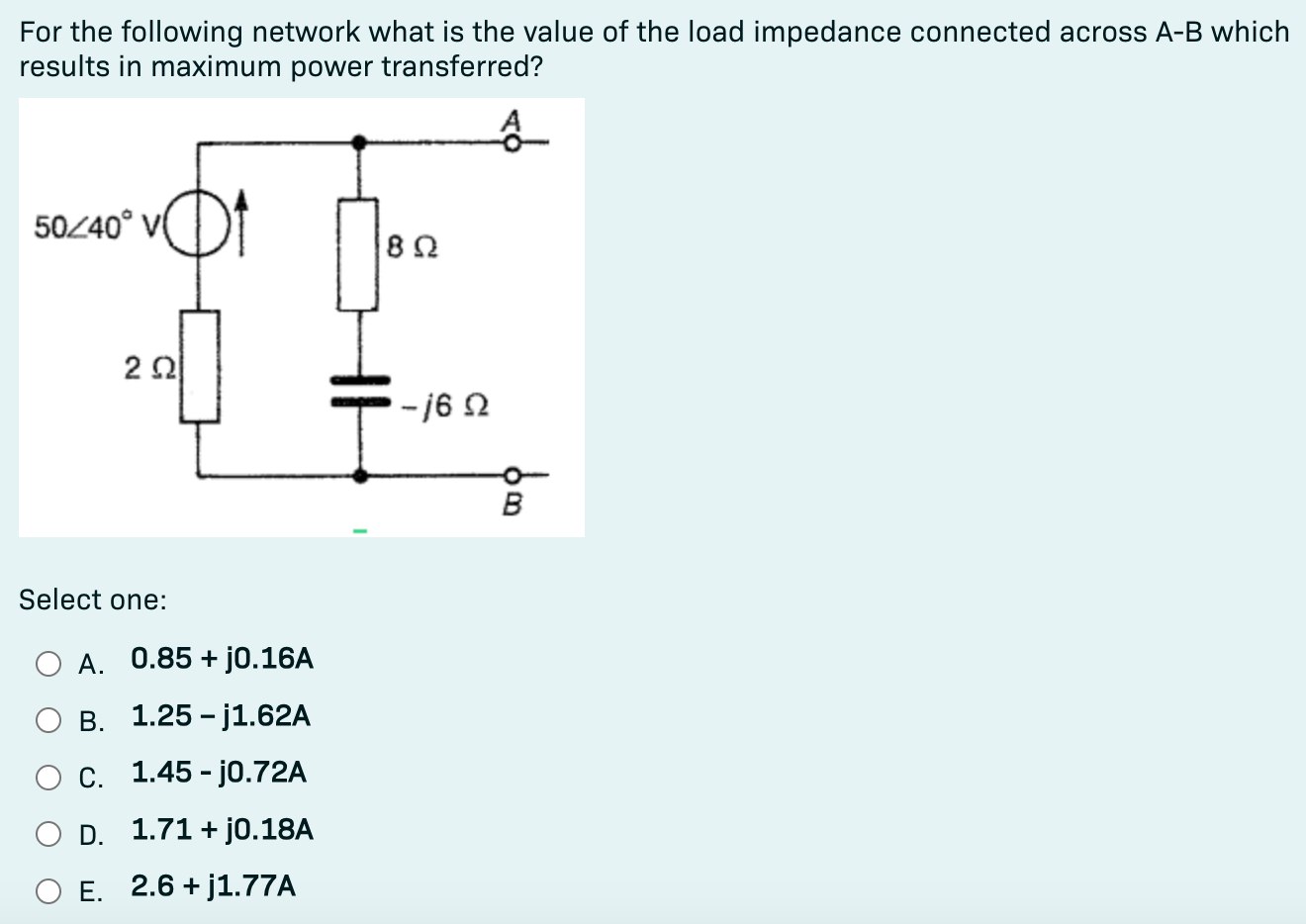 Solved For the following network what is the value of the | Chegg.com