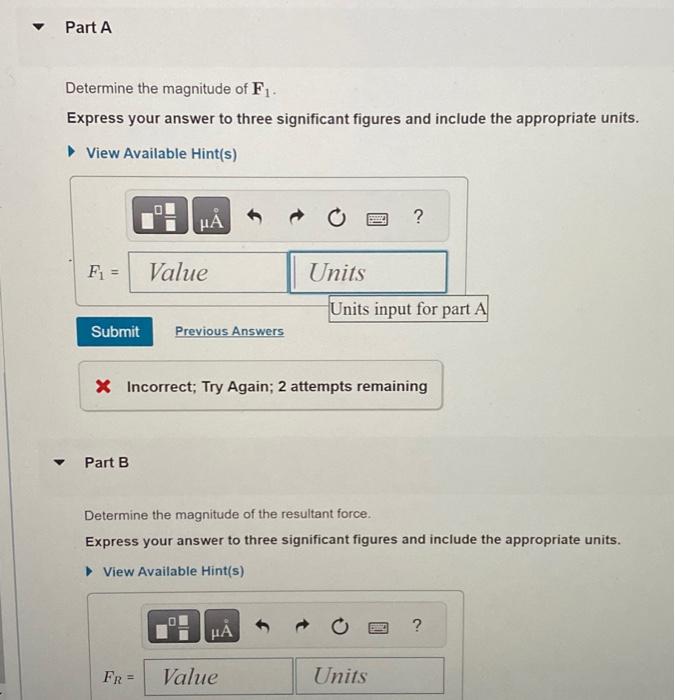 Solved Consider (Figure 1). Set ϕ=28∘. The resultant force | Chegg.com