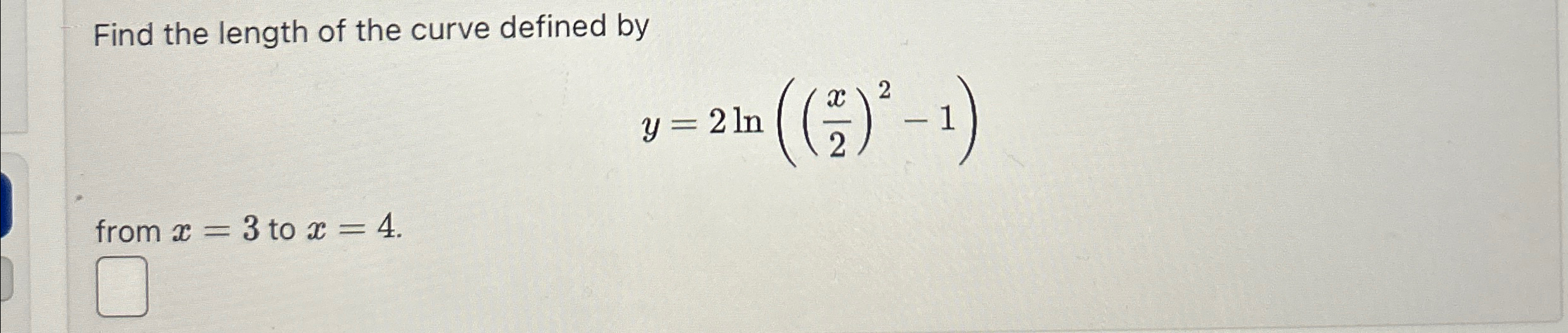 Solved Find the length of the curve defined | Chegg.com