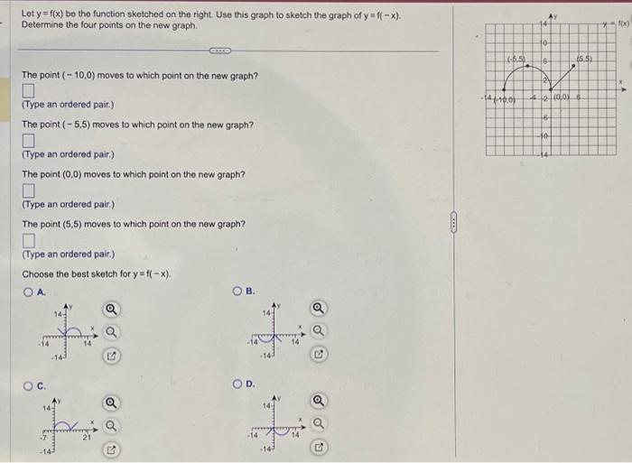 Solved Let y=f(x) be the function sketched on the right. Use | Chegg.com