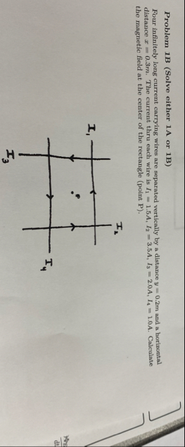 Solved Problem 1B (Solve either 1A or 1B)Four infinitely | Chegg.com