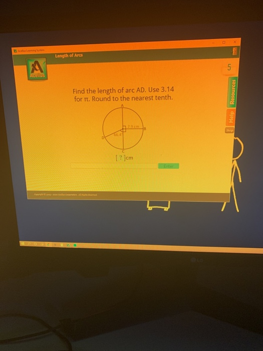 Solved Any Length of Arcs Acellus Find the length of arc AD. | Chegg.com