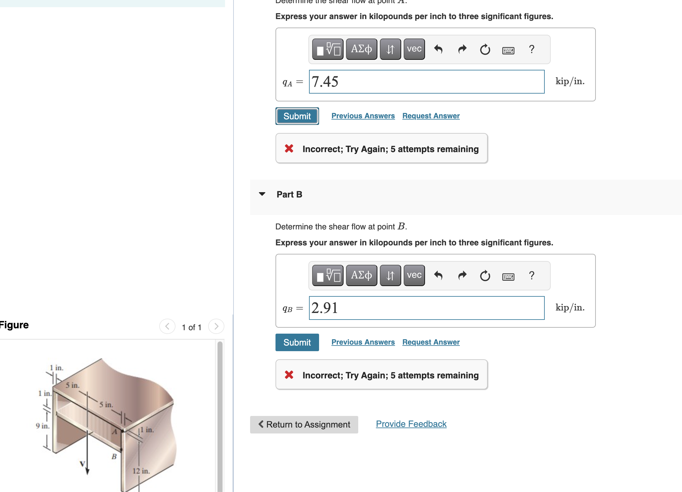 Solved The beam is subjected to a shear force of | Chegg.com