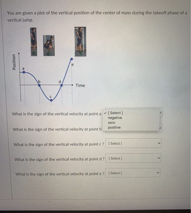 Solved You are given a plot of the vertical position of the | Chegg.com