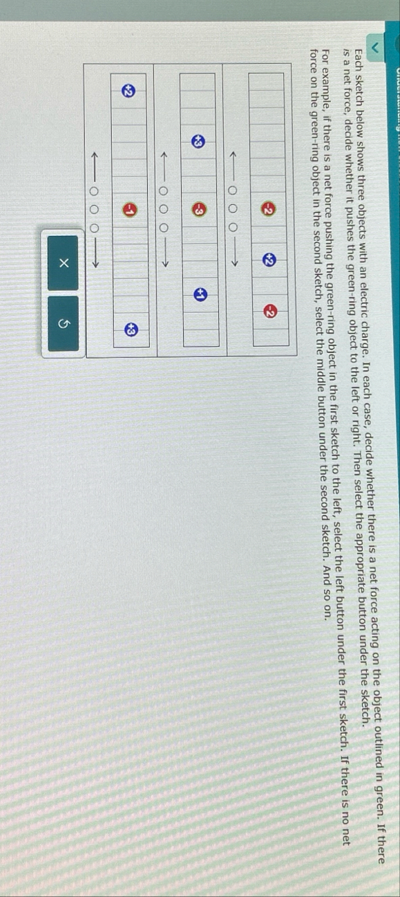 Solved Each sketch below shows three objects with an | Chegg.com