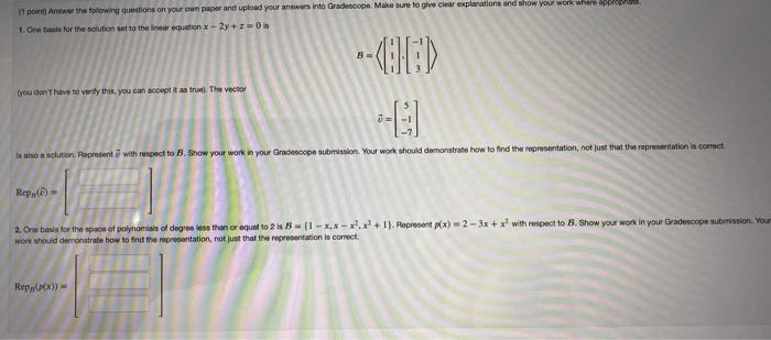 Solved (pont) Answer the following questions on your own | Chegg.com