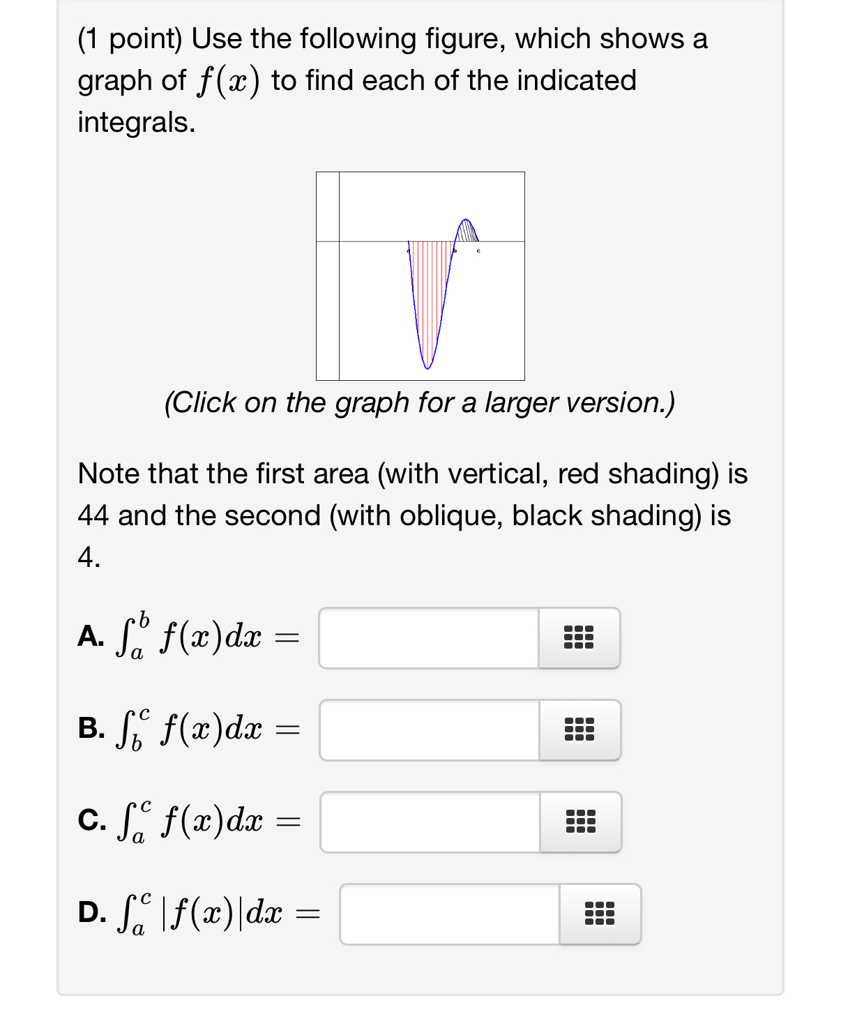 Solved (1 ﻿point) ﻿Use the following figure, which shows a | Chegg.com