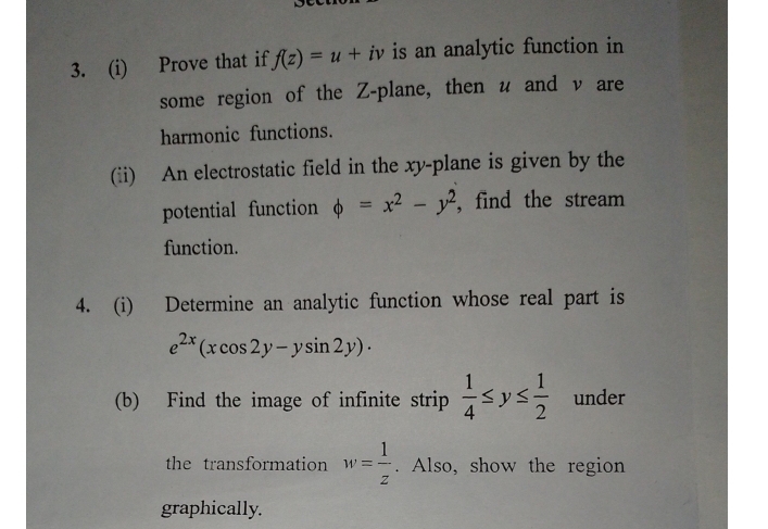 (a) ﻿Prove that if f(z)=u+iv ﻿is an analytic function | Chegg.com