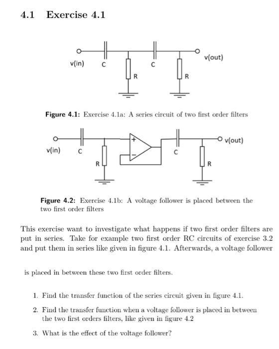 Solved 4.1 Exercise 4.1 Figure 4.1: Exercise 4.1a: A series | Chegg.com