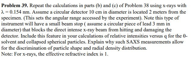 Solved Problem 39. ﻿Repeat the calculations in parts (b) | Chegg.com