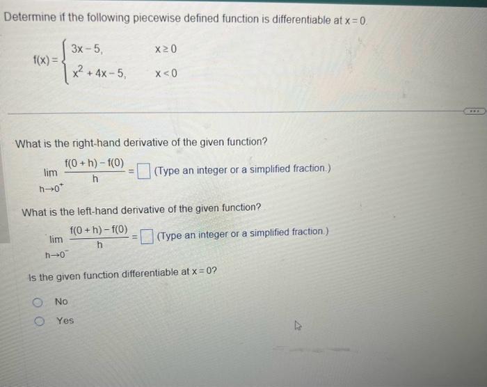 Solved Determine If The Following Piecewise Defined Function 2355