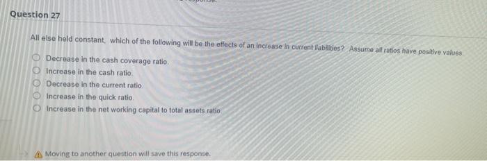Solved All else held constant, which of the following will | Chegg.com