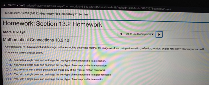 Solved math.com/Student/Player | Chegg.com