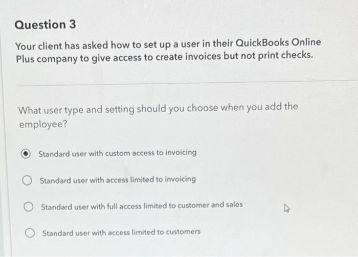Solved ion 3 Your Client Has Asked How To Set Up A User Chegg