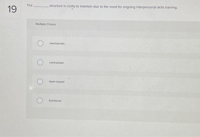 Solved The structure is costly to maintain due to the need | Chegg.com