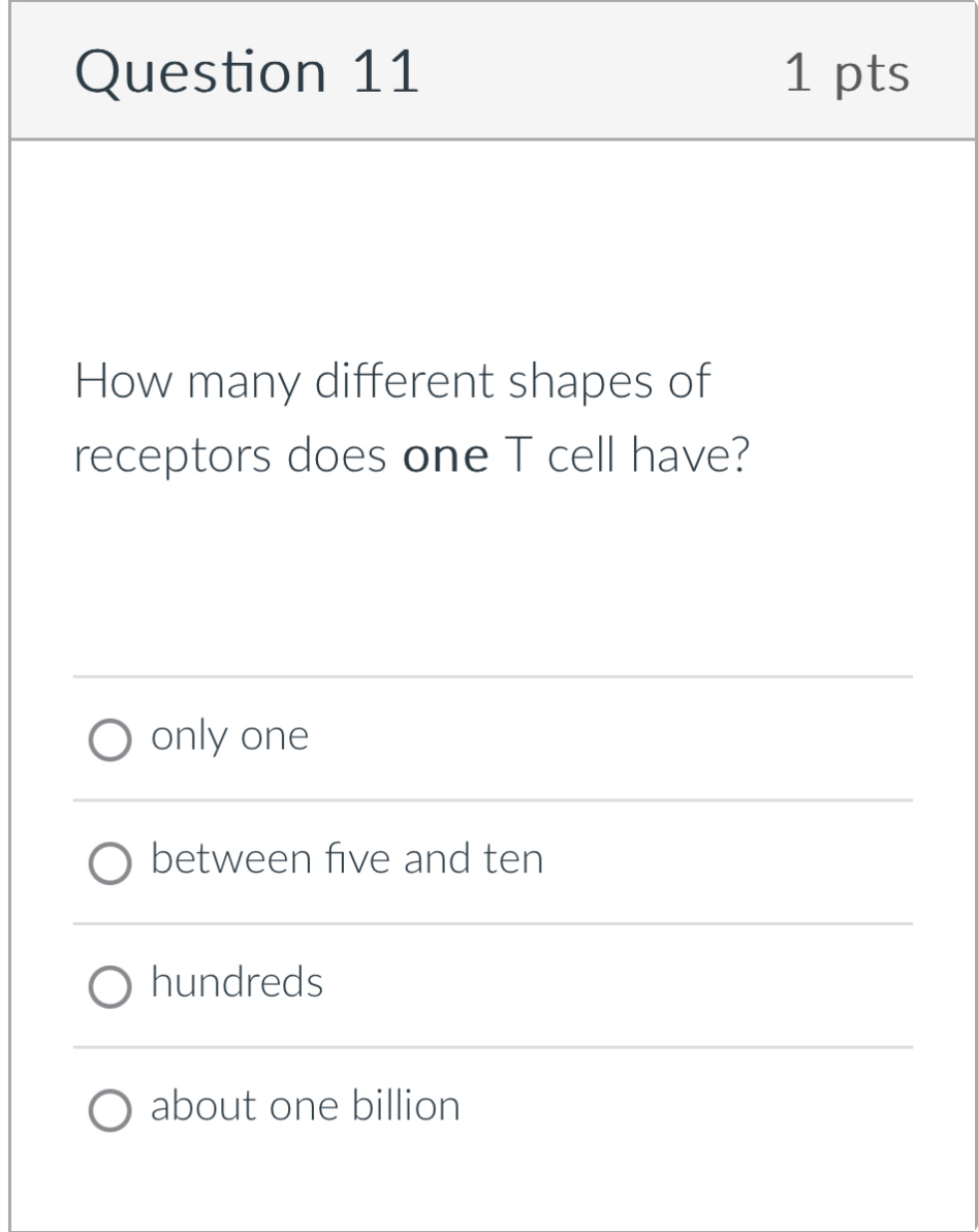 Solved Question 111 ﻿ptsHow many different shapes of | Chegg.com