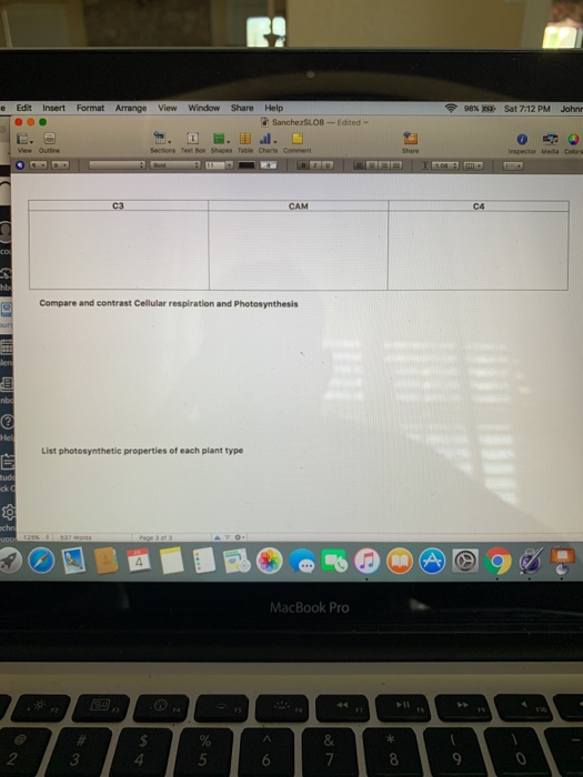 Solved e Edit Insert Format Arrange View 98% Sat 7:12 PM | Chegg.com