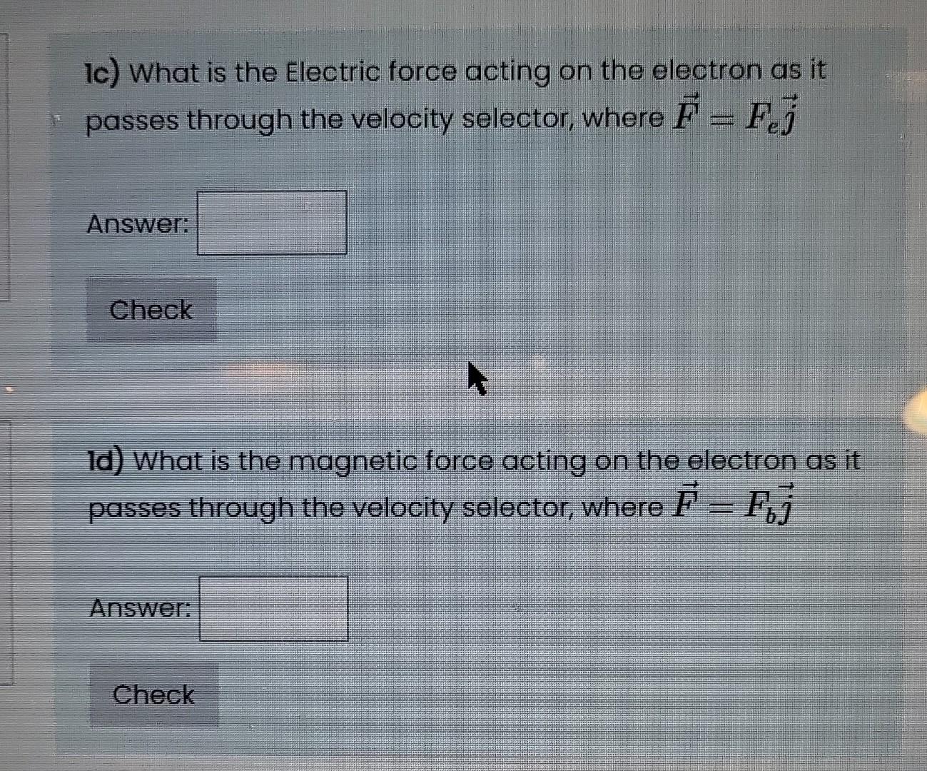 Solved A velocity selector consists of electric and magnetic | Chegg.com