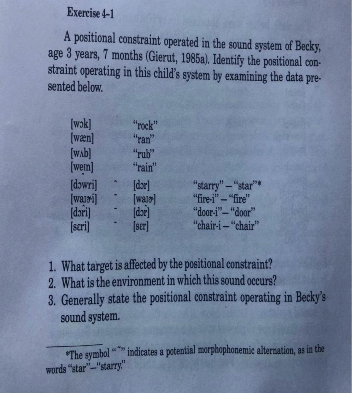 Solved Exercise 4-1A positional constraint operated in the | Chegg.com