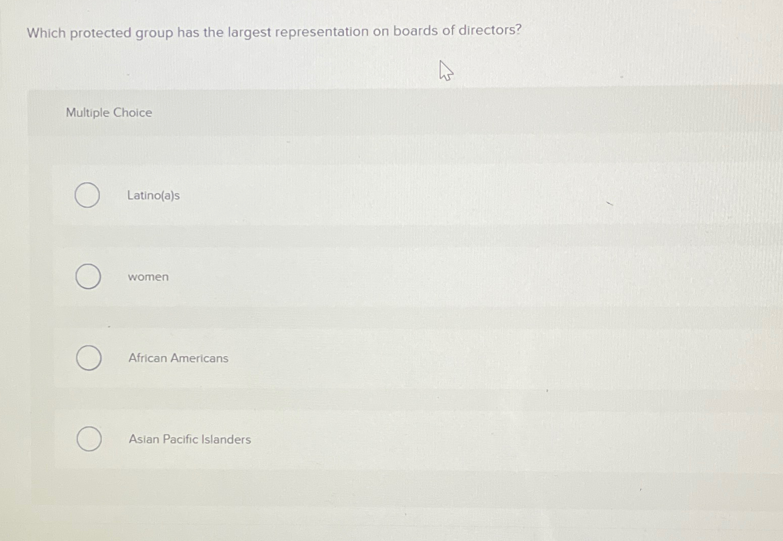 Solved Which protected group has the largest representation | Chegg.com