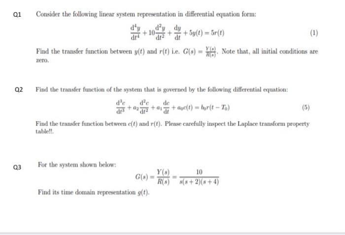 Solved Consider the following linear system representation | Chegg.com