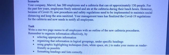 Your company, Marvel, has 300 employees and a | Chegg.com