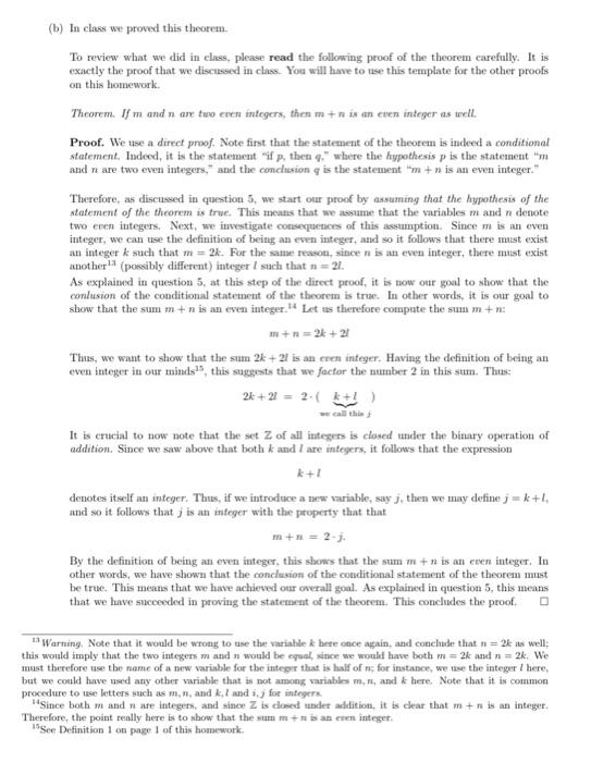 Solved 6. Consider the following mathematical fact, which | Chegg.com