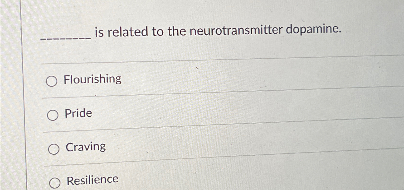 Solved is related to the neurotransmitter | Chegg.com