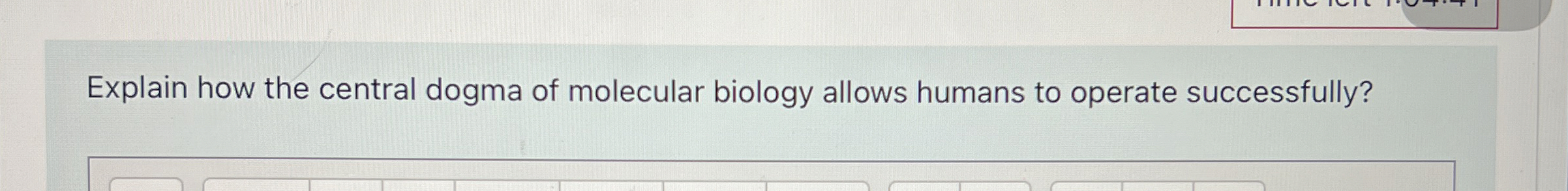 Solved Explain how the central dogma of molecular biology | Chegg.com
