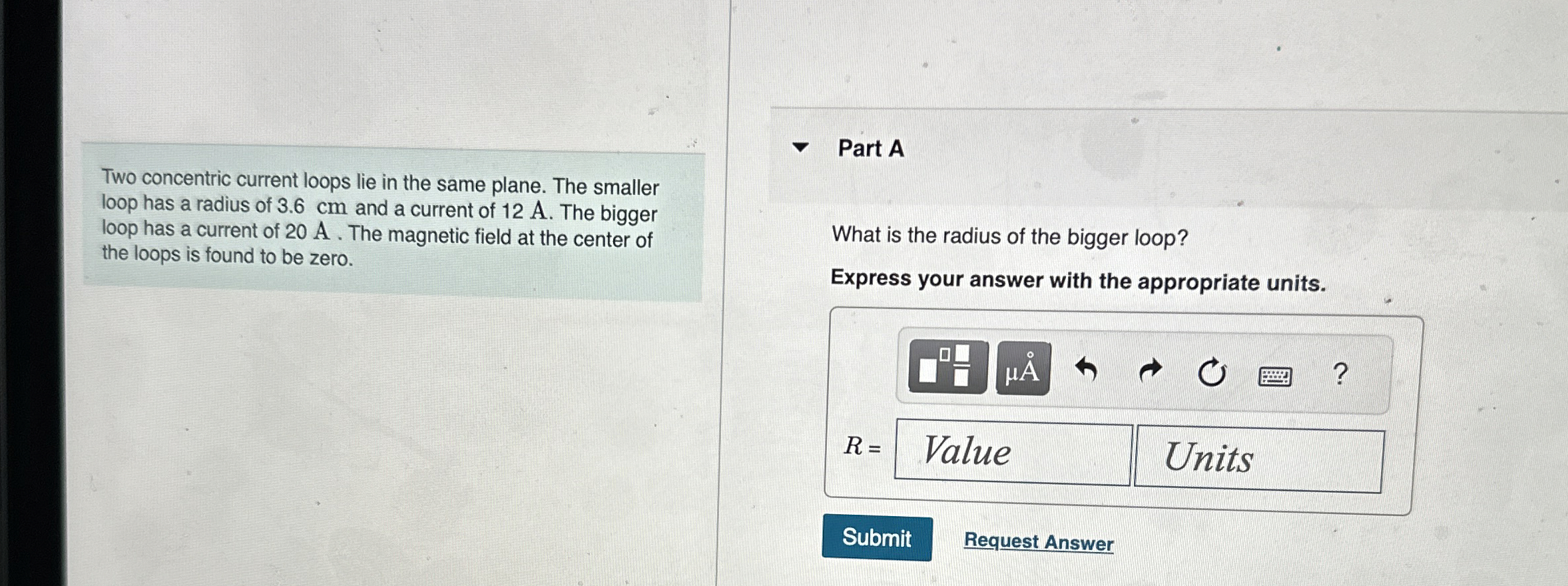 Solved Two concentric current loops lie in the same plane. | Chegg.com