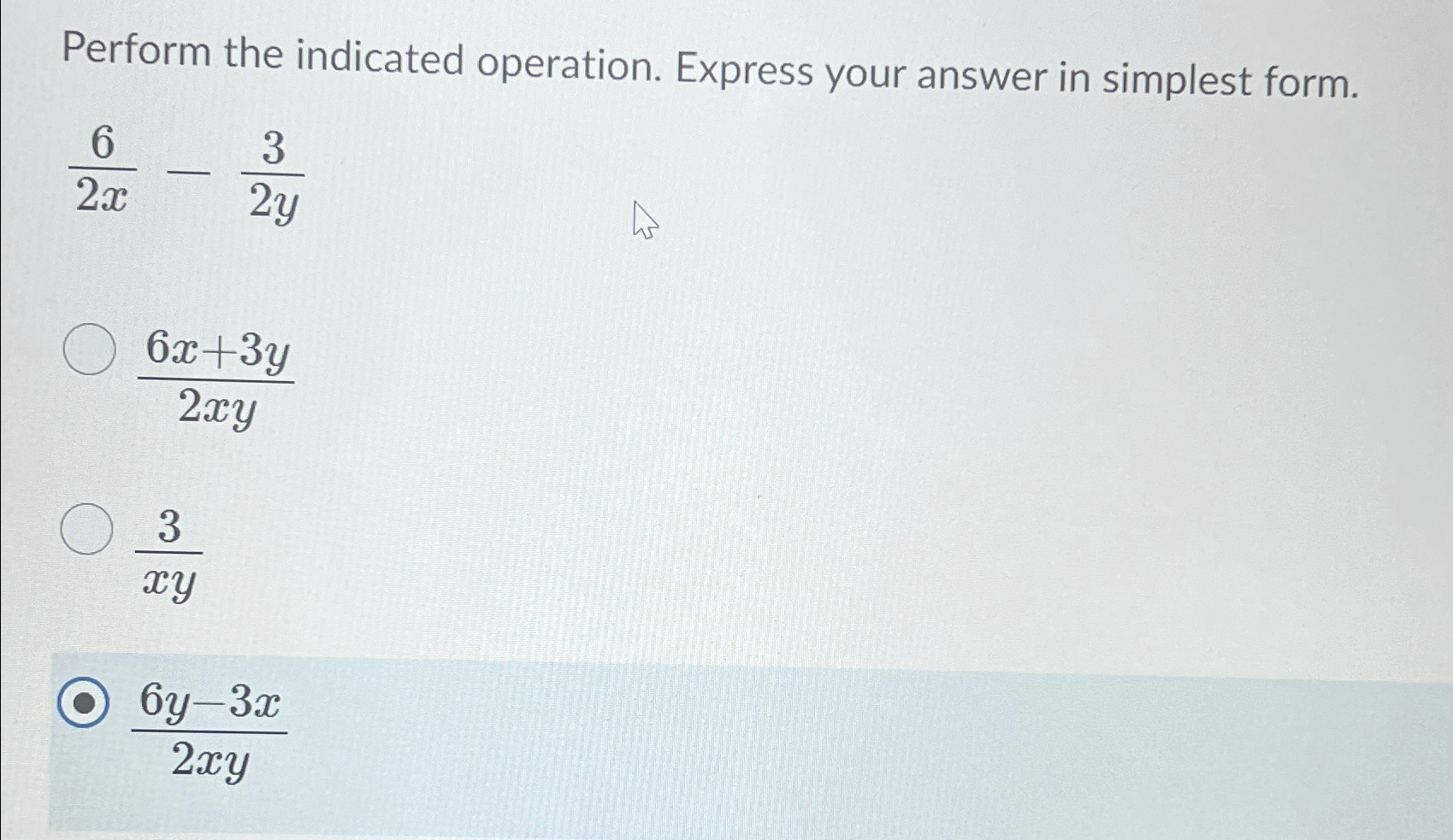 Solved Perform the indicated operation. Express your answer | Chegg.com