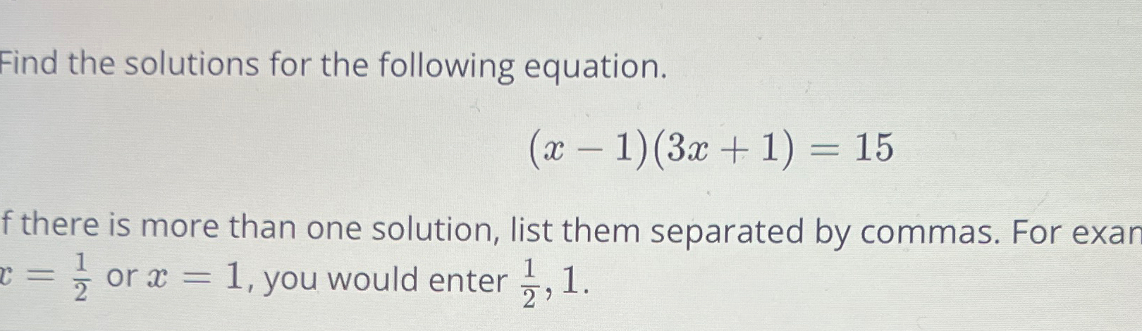 Solved Find the solutions for the following | Chegg.com