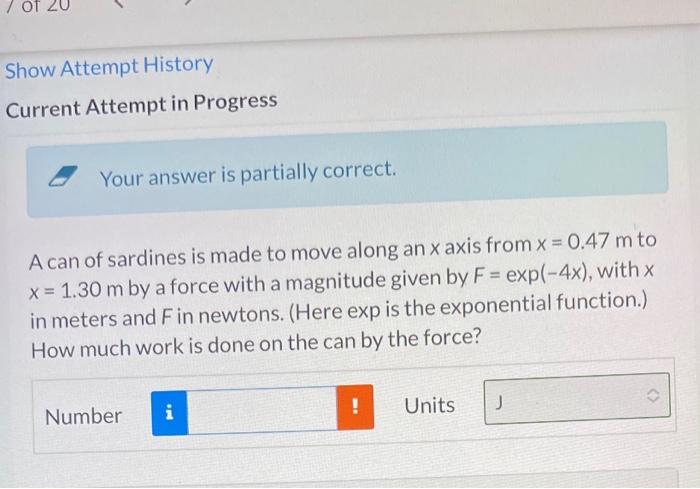 Solved Show Attempt History Current Attempt in Progress Your | Chegg.com