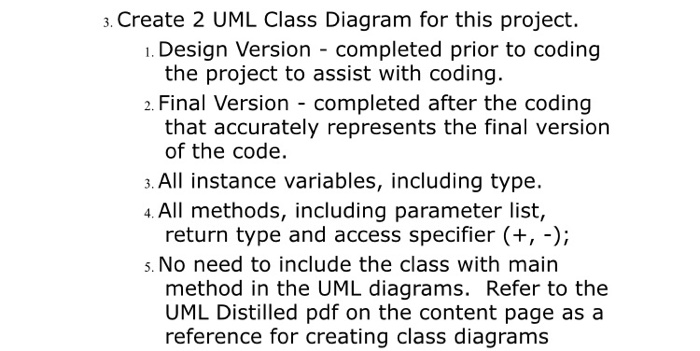 Solved java projecthere is the questions used in the | Chegg.com