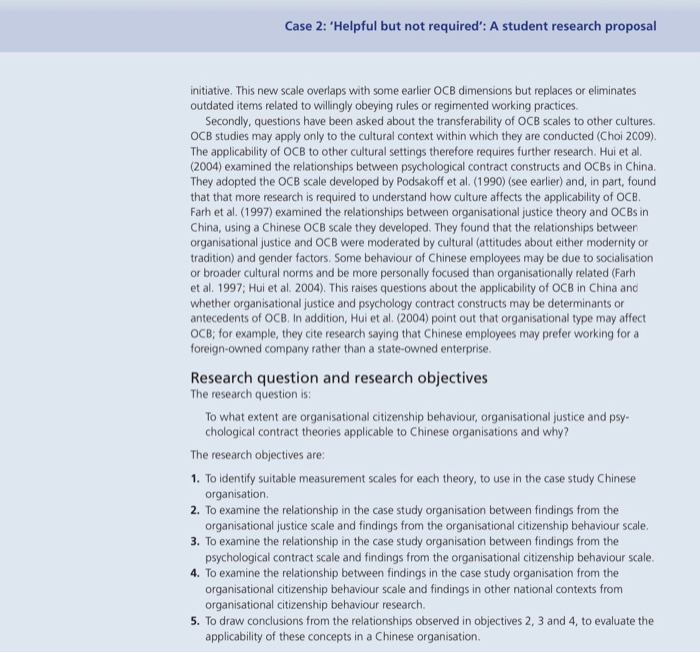 Solved Chapter 2 Formulating and clarifying the research | Chegg.com