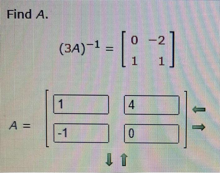 Solved Use the inverse matrices to find (AB)-1, (AT)-1, and | Chegg.com
