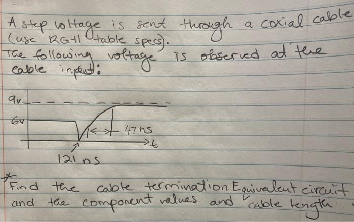 A (use RG4 table specs). step to ltage is sent | Chegg.com