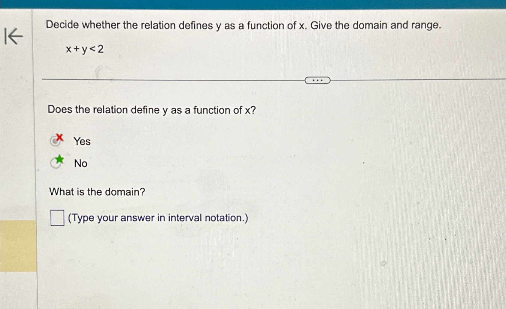 Solved Decide whether the relation defines y ﻿as a function | Chegg.com